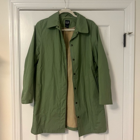 GAP | Jackets & Coats | Gap Green Raincoat | Poshmark